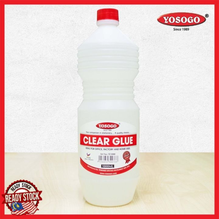 [super stationery] YOSOGO Gam Jernih Serbaguna 1000ML Gam Lutsinar/Polygum/Gam PVA untuk DIY ...