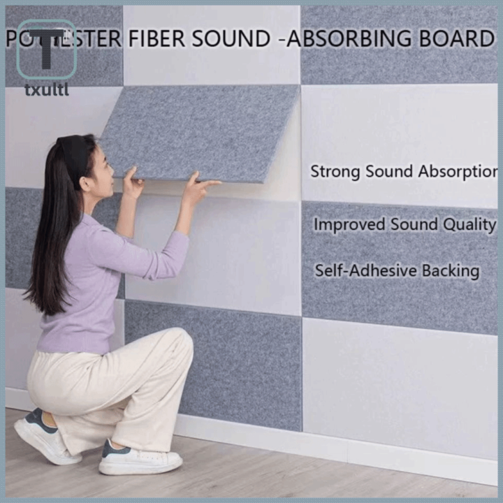 PMJKKG High Density Acoustic Foam Panels Anti Static Self-Adhesive ...