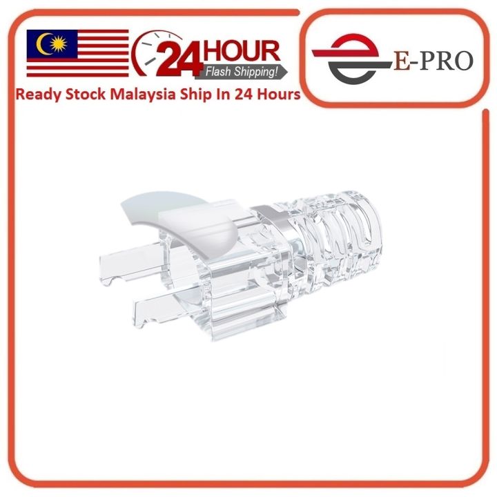 RJ45 Transparent Rubber Boot Modular Plug Cover RJ45 End Cap For ...