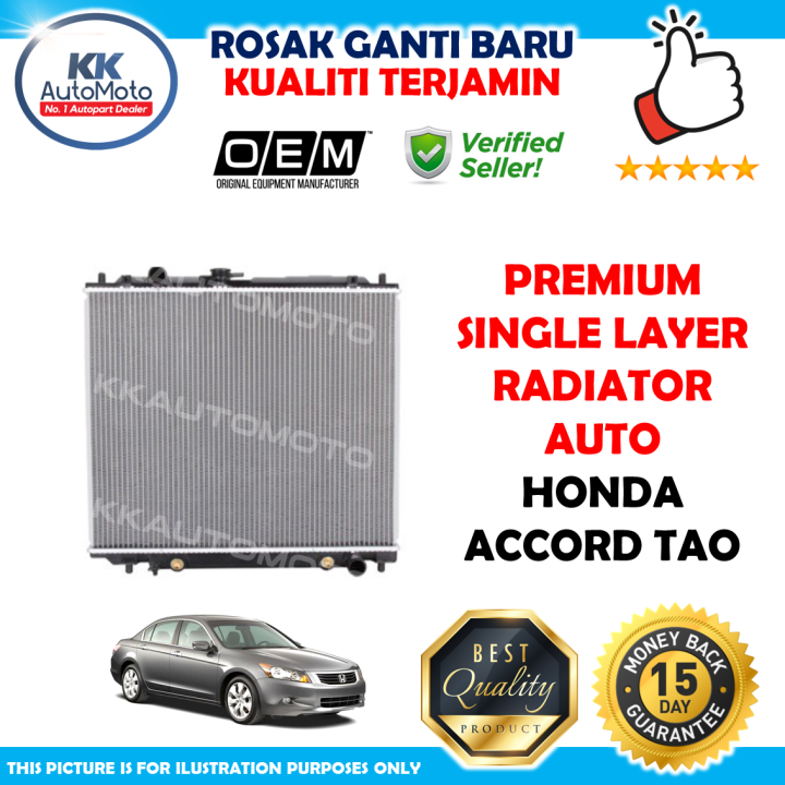 Honda Accord TAO Premium OEM Single Layer Radiator Tangki Air Coolant ...