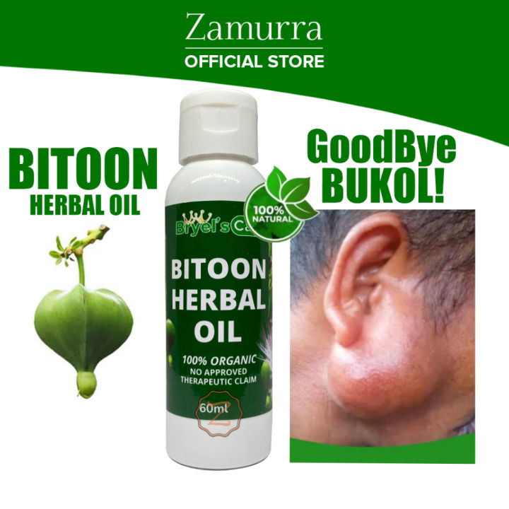Original BITOON Herbal Oil 60ml Gamot sa Bukol CYSTS, TUMOR, GOITER ...