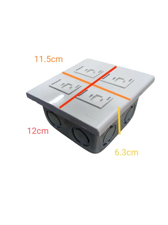 4 Gang CAT6 Data Outlet Wide Series ( Panasonic) WEG6804+(4XWEG24886 ...