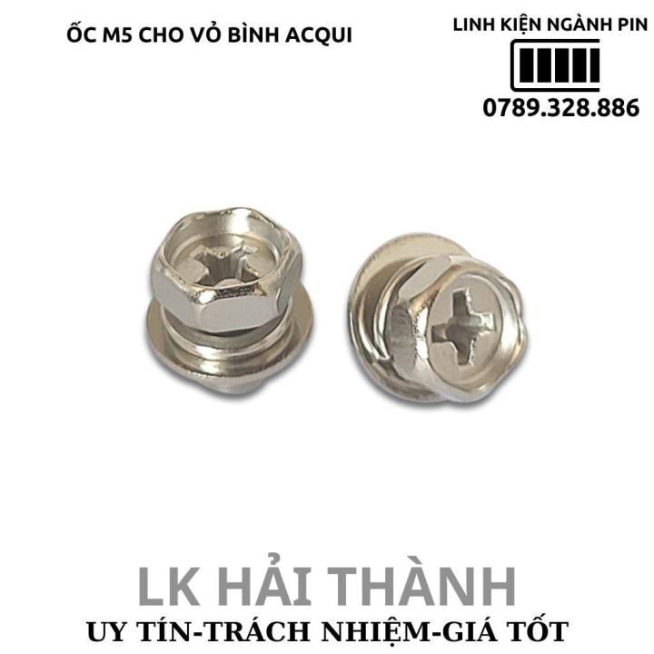 Ốc vít M5 M6 M8 có long đền long vênh cho vỏ bình acqui | Lazada.vn