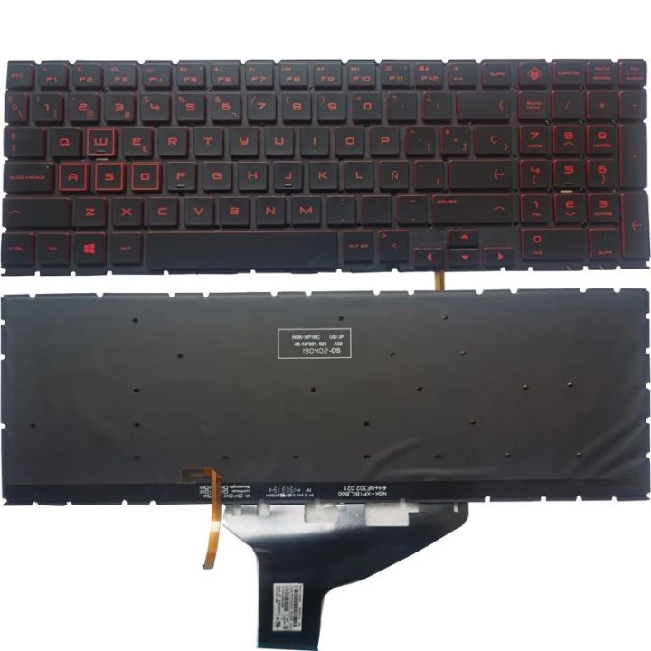 HP Omen keyboard with Backlit HP 15-DH 15-DC 17-CB TPN-C144 TPN-Q211 ...