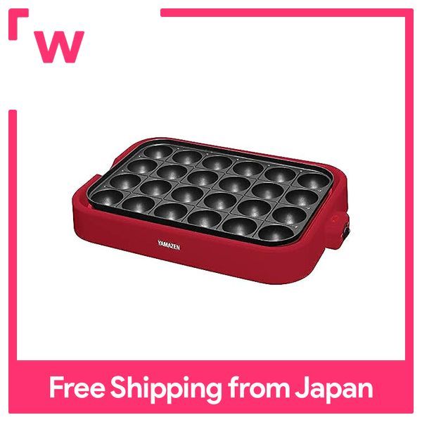 [Yamazen] Octopus Cooker 24 Holes Removable Plate, Fluorine Coating, Easy Cleaning, One-touch ...