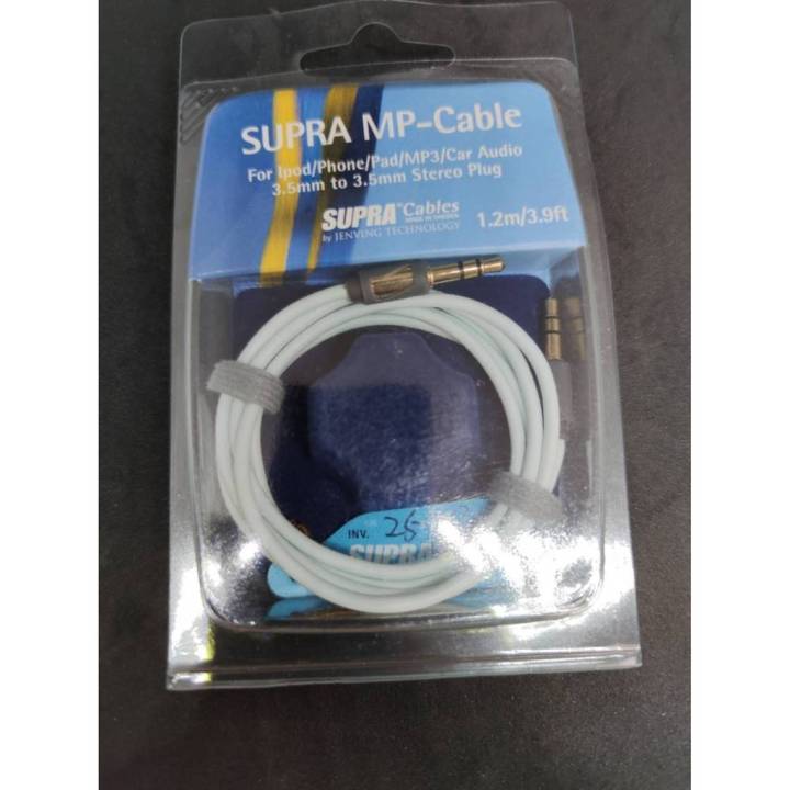 Supra MP-Cable 3.5mm Stereo 0.8-1.2m Interconnect Cableสายสัญญาณใช้กับ ...
