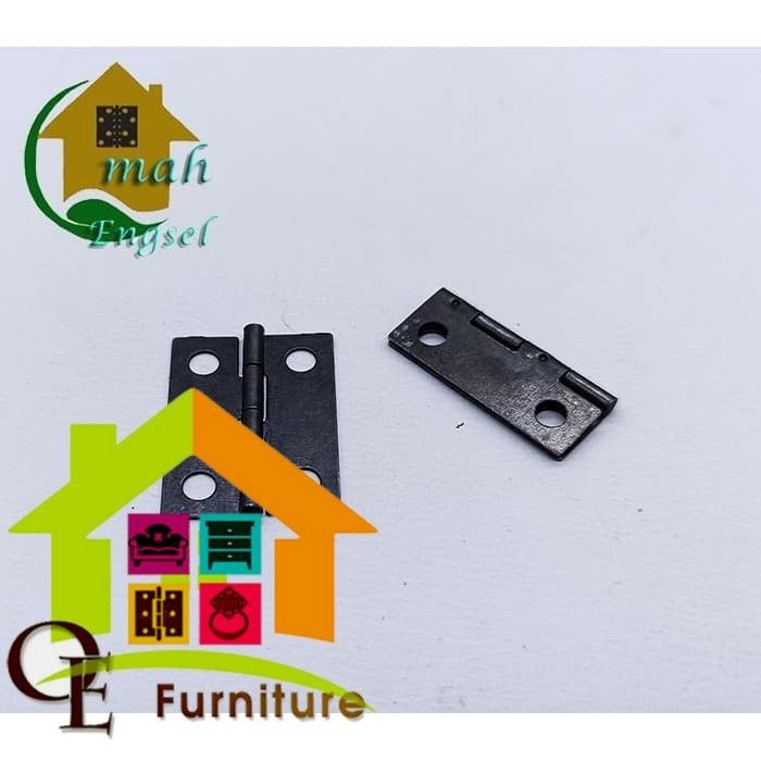 +Skrup Engsel Mini Hitam Doff Ukuran 20 x 25 mm HG.E2025 Engsel Kecil ...