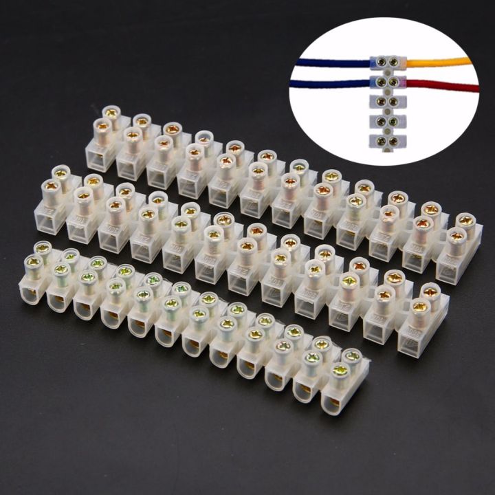 10A ELECTRIC WIRE CONNECTOR CABLE 【screw TRANSPARENT 12Pcs】10A ...