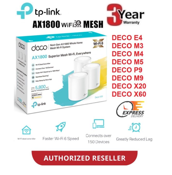 TP-LINK DECO E4 M4 M5 P9 M9 PLUS X10 X20 X50 X60 XE75 X80 X95 BE85 ...