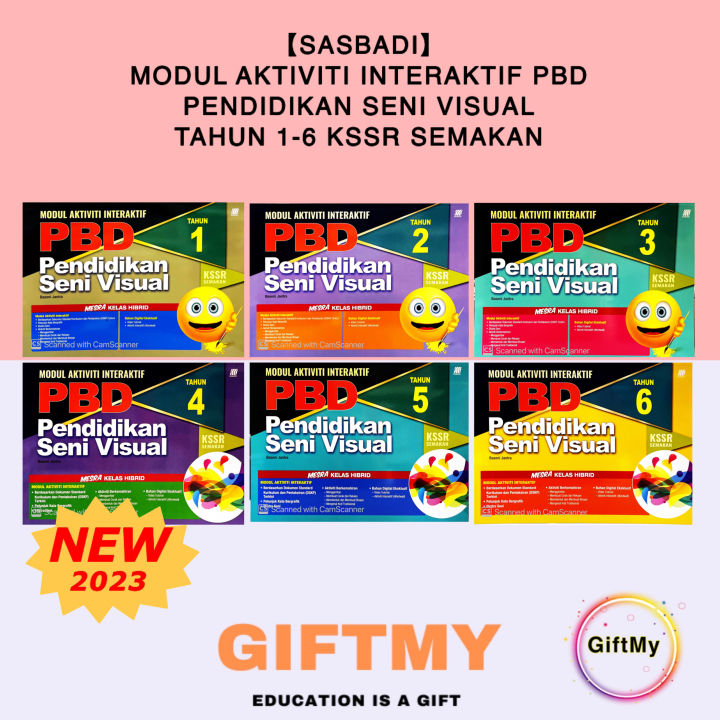 (Sasbadi) Modul Activiti Interaktif PBD Pendidikan Seni Visual 2023 Tahun 1 2 3 4 5 6 KSSR ...