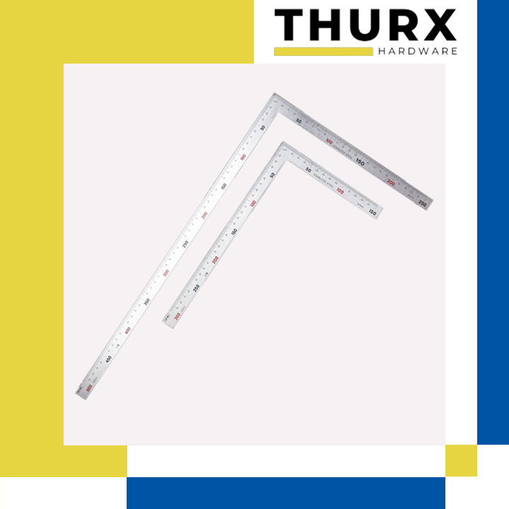Thurx Stainless Square 300x150mm 500x250mm Bar L Square Angle Ruler ...
