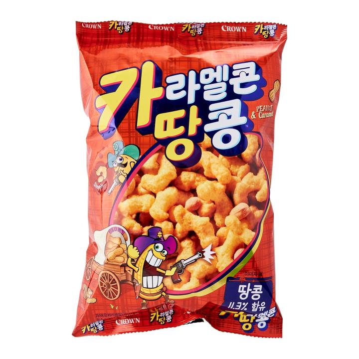 Crown Caramel Corn Snack With Peanuts Korean | Lazada Singapore