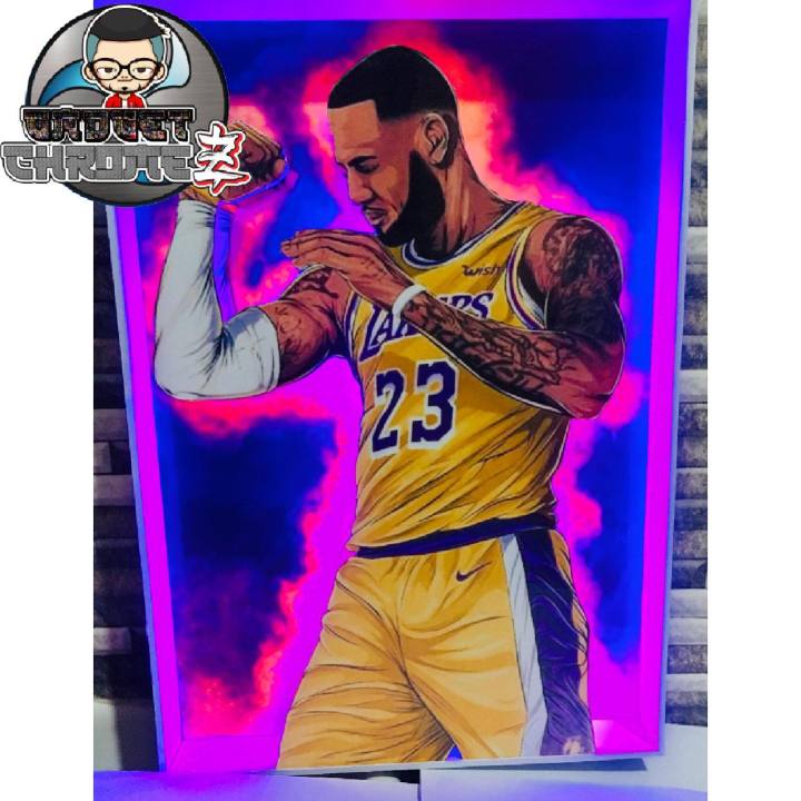 3D LED Sintra Board Mural Wall Frame | NBA | LEBRON JAMES | Lazada PH