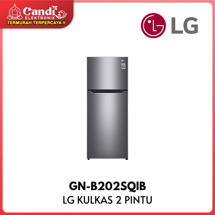 LG Kulkas 2 Pintu Kapasitas 202 Liter GN-B202SQIB | Lazada Indonesia