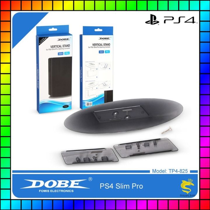 DOBE Vertical Stand for PS4 Slim&Pro ฐานตั้งเครื่อง PS4 สีดำใส | Lazada ...