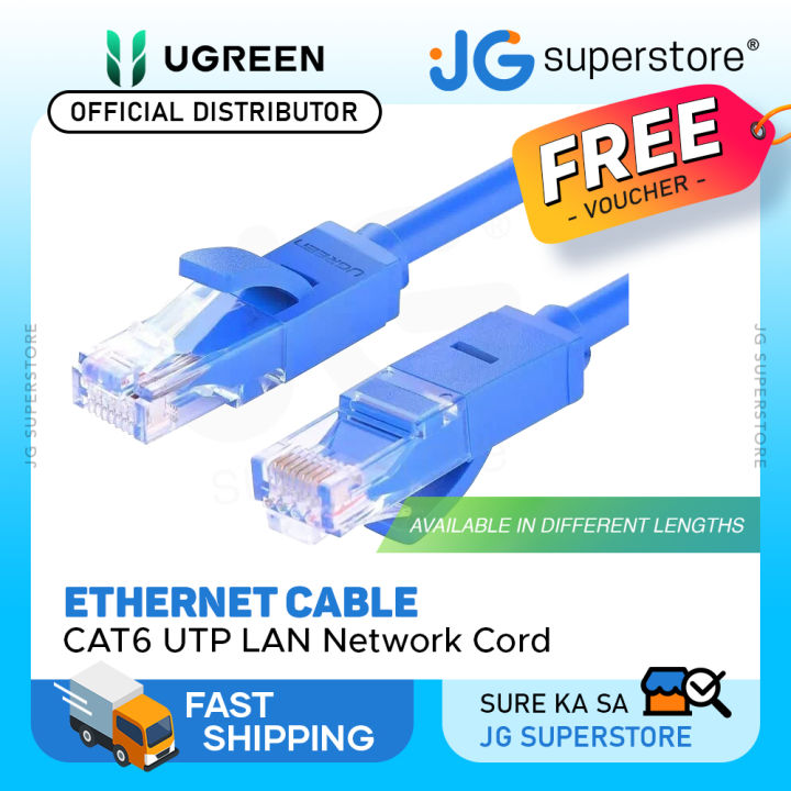 [CLEARANCE] UGREEN CAT6 UTP LAN Ethernet Blue Cable 1000Mbps Gigabit ...