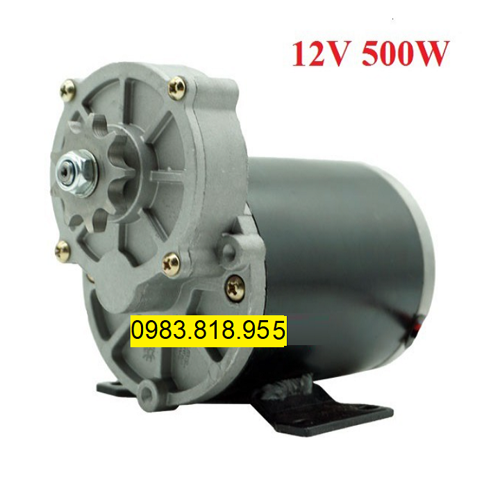 Động cơ giảm tốc 12v 500w motor DC 12v500w 24v500w 24v 500w | Lazada.vn
