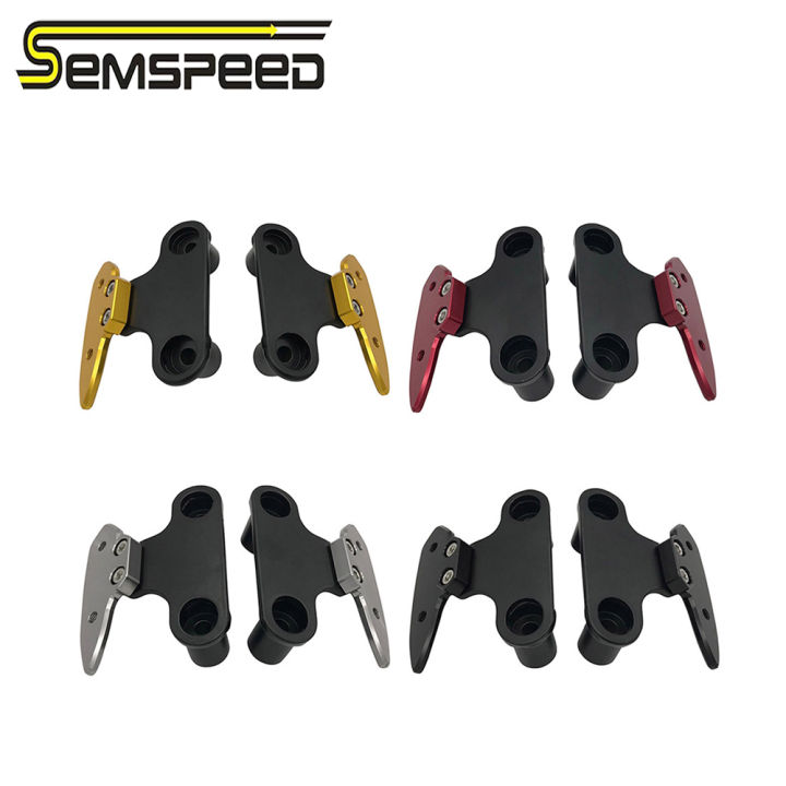 SEMSPEED Motorcycle Side Rearview Bracket Rear View Mirrors Adapter ...