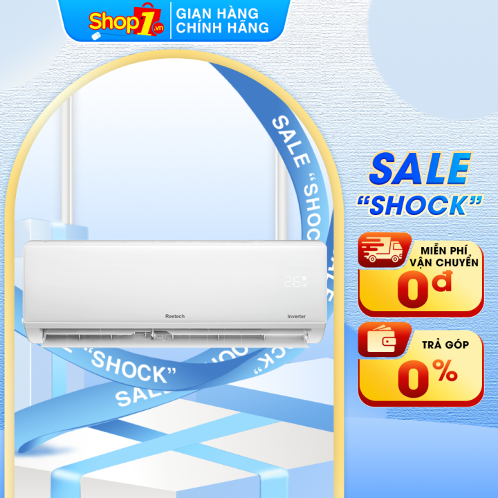 [HCM] Máy lạnh Reetech Inverter 2.5 HP RTV24-TC-BI - Chế độ làm lạnh nhanh, hoạt động tự động ...