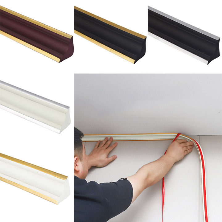 1Pc Ceiling Decorative Strip Pvc Self-Adhesive Edge Banding Soft Line ...