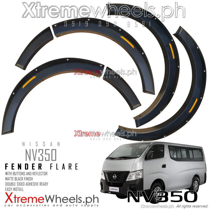 Nissan Nv350 2015-2024 Slim Fender Flare with Orange Reflector ( Nv350 ...