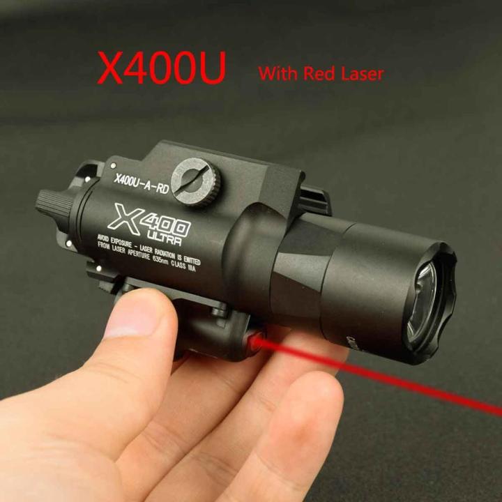 Tactical Army X400 Ultra x400U Weapon Light with Red Flashlight With ...