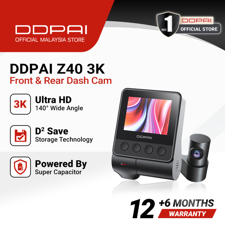 DDPAI Dash Cam Z40 1944P Ultra HD Car Camera | Front and Rear Camera ...