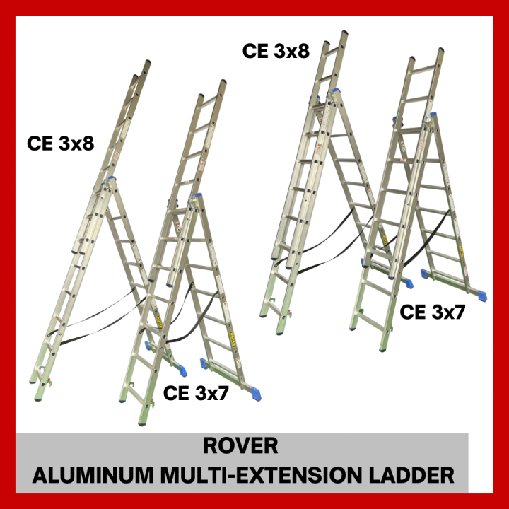 Rover Aluminum Multi- Extension Ladder | Lazada PH