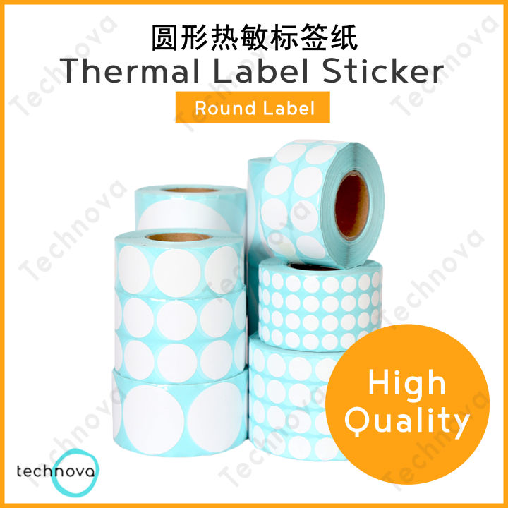 Round Thermal Sticker Barcode Thermal Paper Label Sticker Price Label ...
