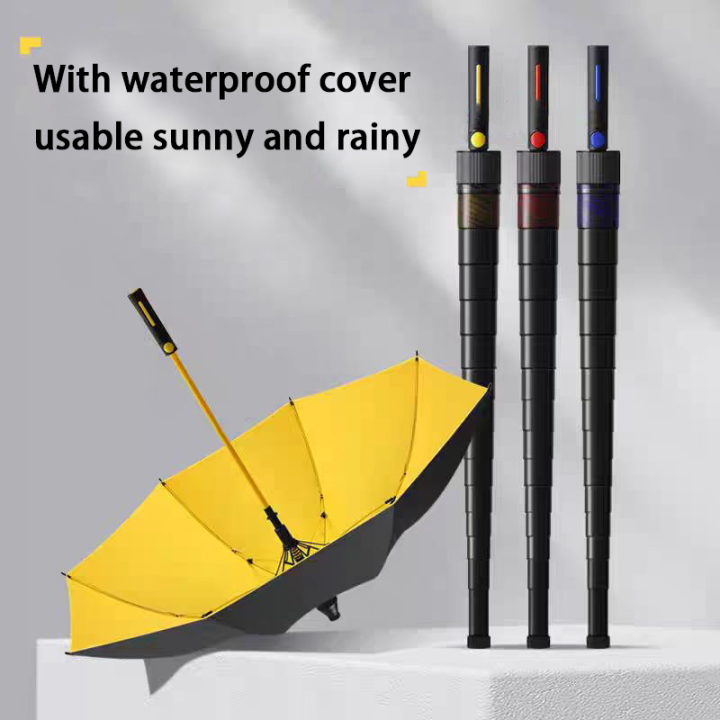 Waterproof Fiber Straight Rod Umbrella with Long Handle - Storm-Proof ...