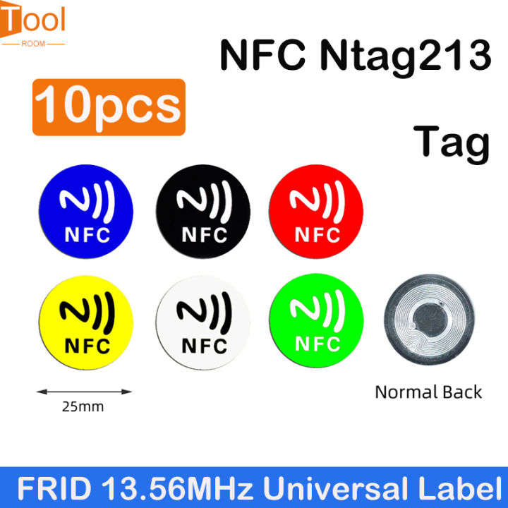 10PCS NFC Ntag213 Tag Sticker RFID 13.56MHz Token Patrol Ultralight ...