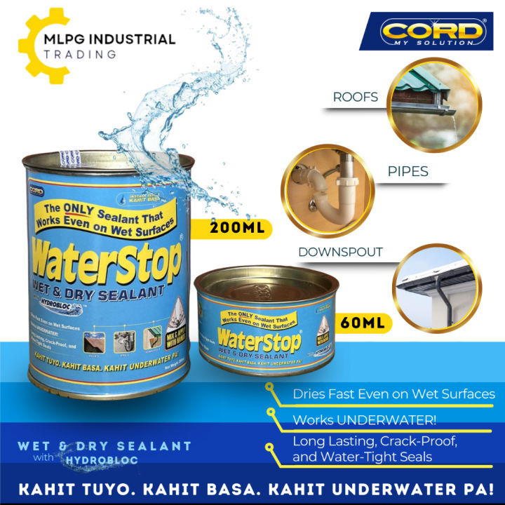 CORD WaterStop (WET & DRY SEALANT) | ( 60ML | 200ML ) | Lazada PH