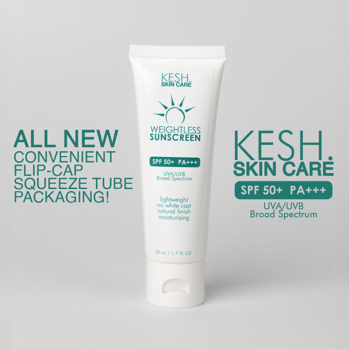 KESH Weightless Sunscreen SPF50+ PA+++ 50mL | Lazada PH