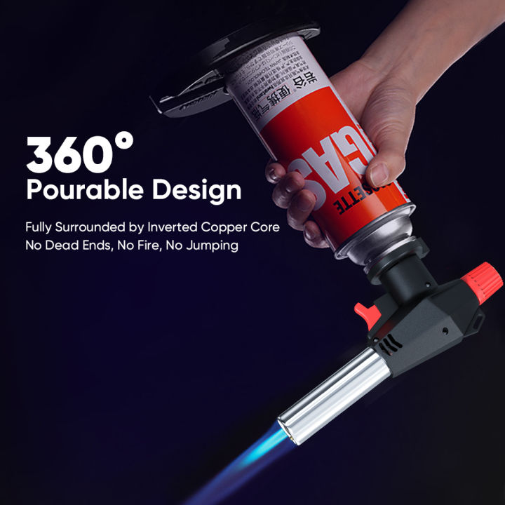 Mitsushi Portable Gas Torch Butane Gas Welding Torch Cooking Blow Torch ...