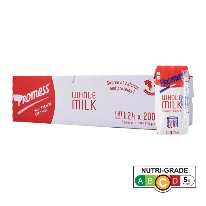 PROMESS™ UHT Fresh Milk - Full Cream - Made in France Convenience Pack ...