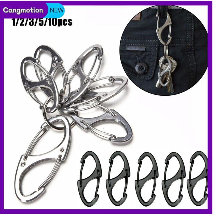 CANGMOTION 1/2/3/5/10pcs Mini Snap Clip Outdoor EDC Tool Metal ...