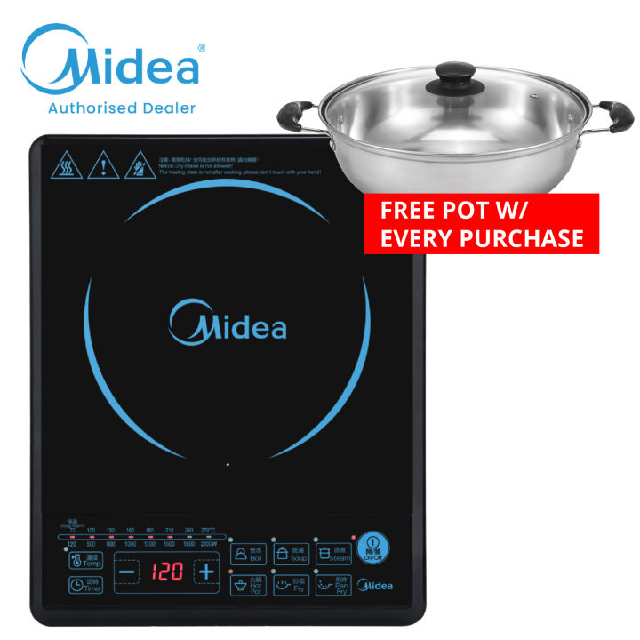 Midea Induction Cooker With FREE POT MIC2233 | Lazada Singapore