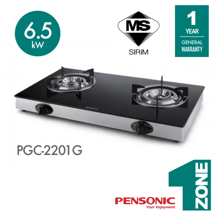 Pensonic Table Top Tempered Glass Gas Cooker Hob - Model PGC-2201G | Lazada