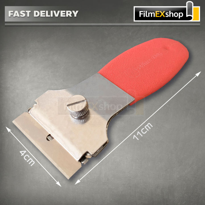 มีดขูดทำความสะอาดกระจก มีดขูดสี ลอกฟิล์ม คัตเตอร์ขูดสี เครื่องมือติดฟิล์ม Scraper SCR-28 ...