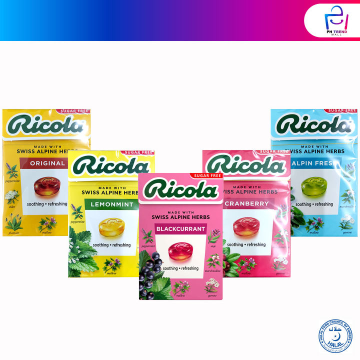 {CLEARANCE OFFER} Ricola Herb Swiss Herb Lozenges 40g Sore Throat Lozenges Candy Gula Sakit ...
