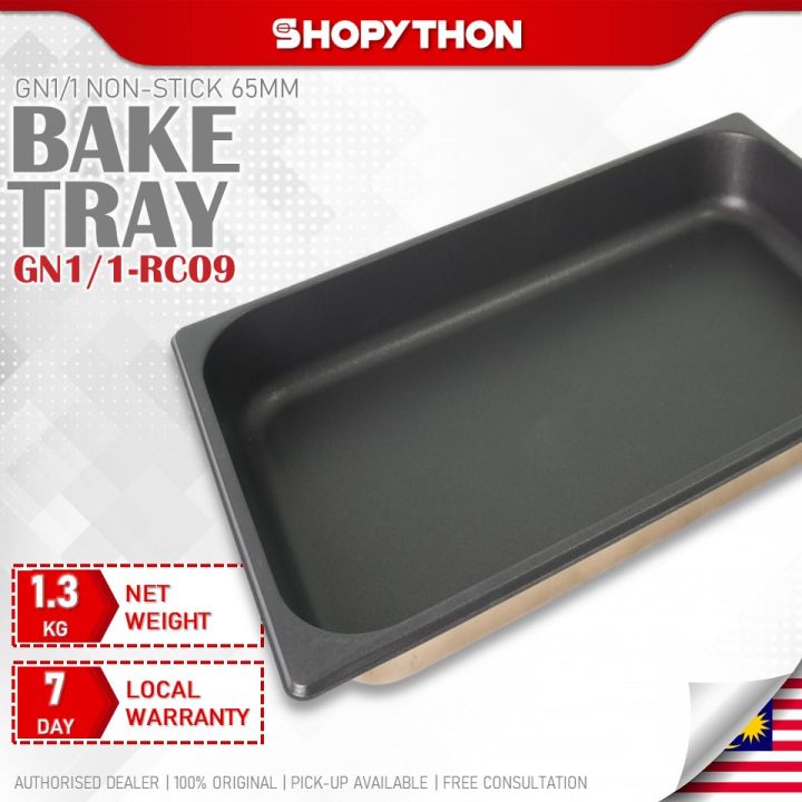 GN1/1 Non-Stick Black Pan 65mm (530x325mm) Convection Combi Oven Bake ...