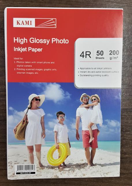 KAMI HIGH GLOSSY INKJET PAPER 4R 200G 50'S | Lazada