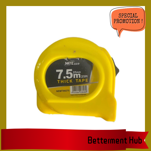 7.5 meter Measuring Tape 7.5m Hardware Tools Measure Table Tali Tape ...