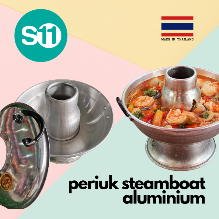Thai Aluminium Tomyam Pot / Steamboat Pot / Hot Pot / Aluminium Shabu ...