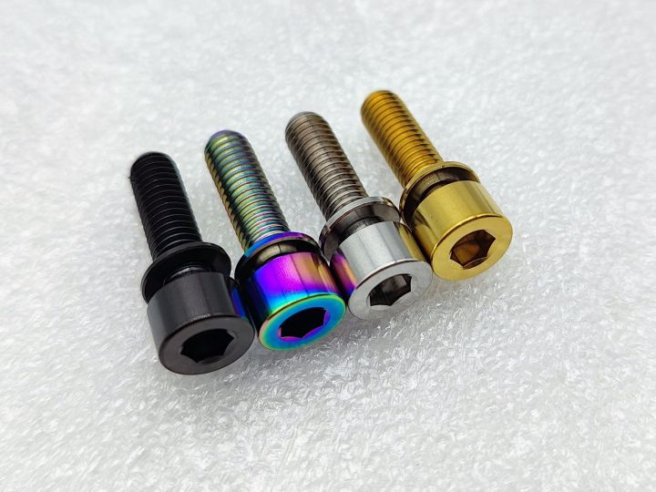 1pc/2pcs/6pcs Vitaltitanium Grade 5 Titanium Bolt with captured washer ...