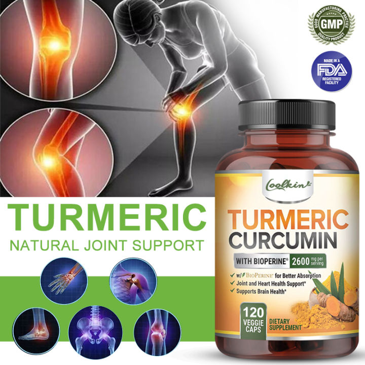 TURMERIC CURCUMIN - With Piperine - Supports Joint Comfort and Mobility ...