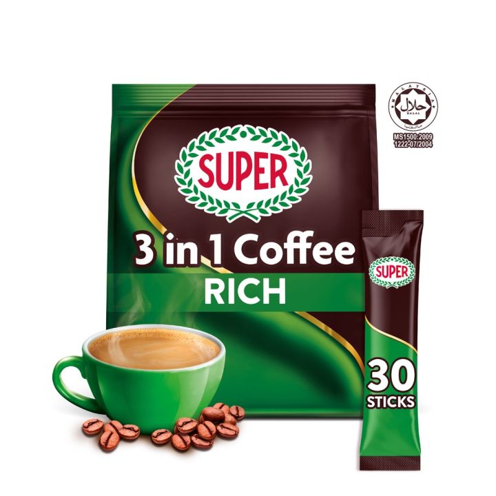 SUPER Rich Instant 3in1 coffee - 30 sticks x 20 grams | Lazada PH