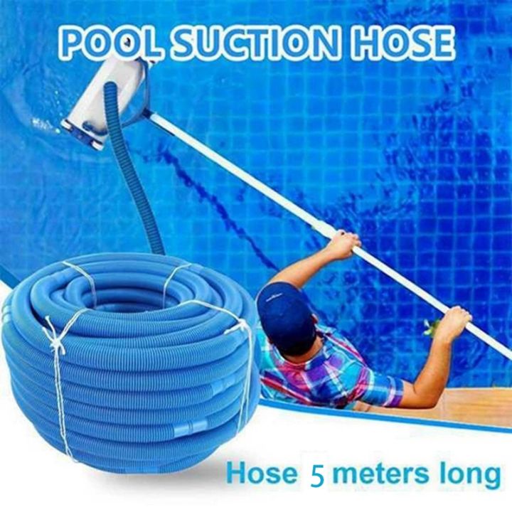 5M Swimming Pool Vacuum Cleaner Hose Suction Swimming Replacement Pipe ...