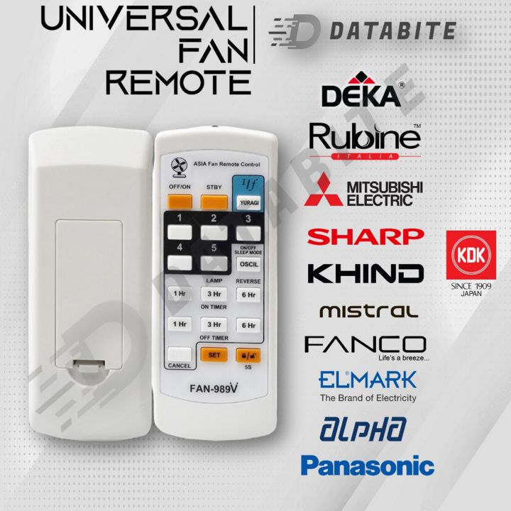 Universal Fan Remote Control KIPAS WALL CEILING RMF989 | Lazada