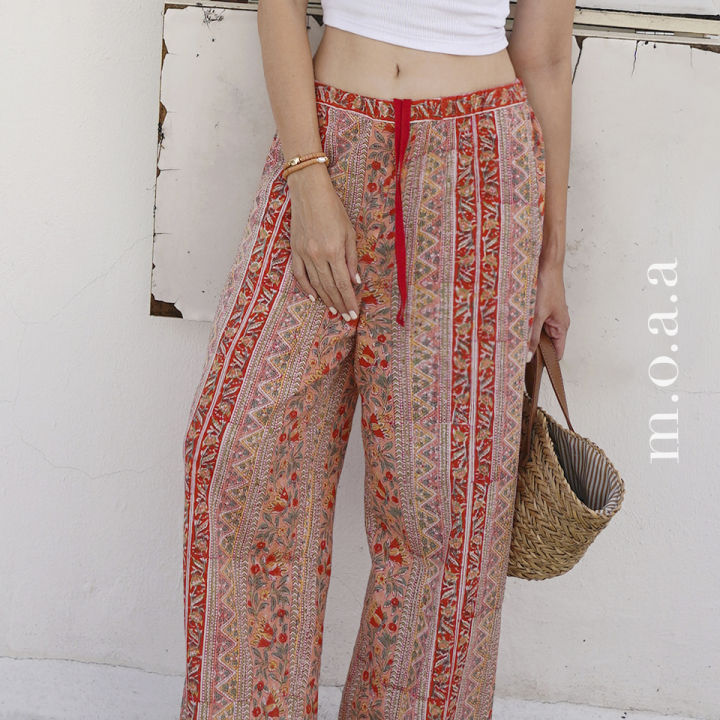 Lazy Pants in Ruby Red | Moaa Collection | Lazada.co.th